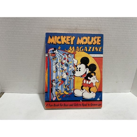 Disney | Art | Mickey Mouse Magazine Disney Handmade Wooden Block Art ...